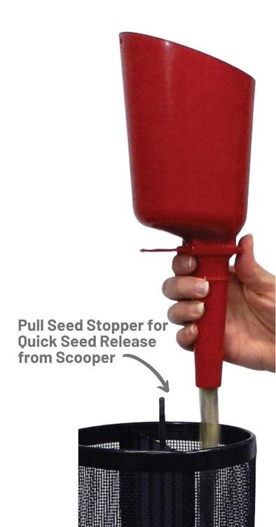 More Birds More Birds® Seed Scoop for Bird Seed with Quick-Release Seed ...